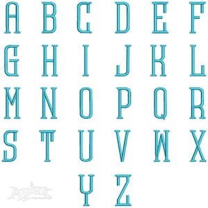 Vienna Monogram Machine Embroidery Font Alphabet Letters INSTANT ...