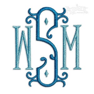 Vienna Extra Large Monogram Machine Embroidery Font Alphabet Letters ...