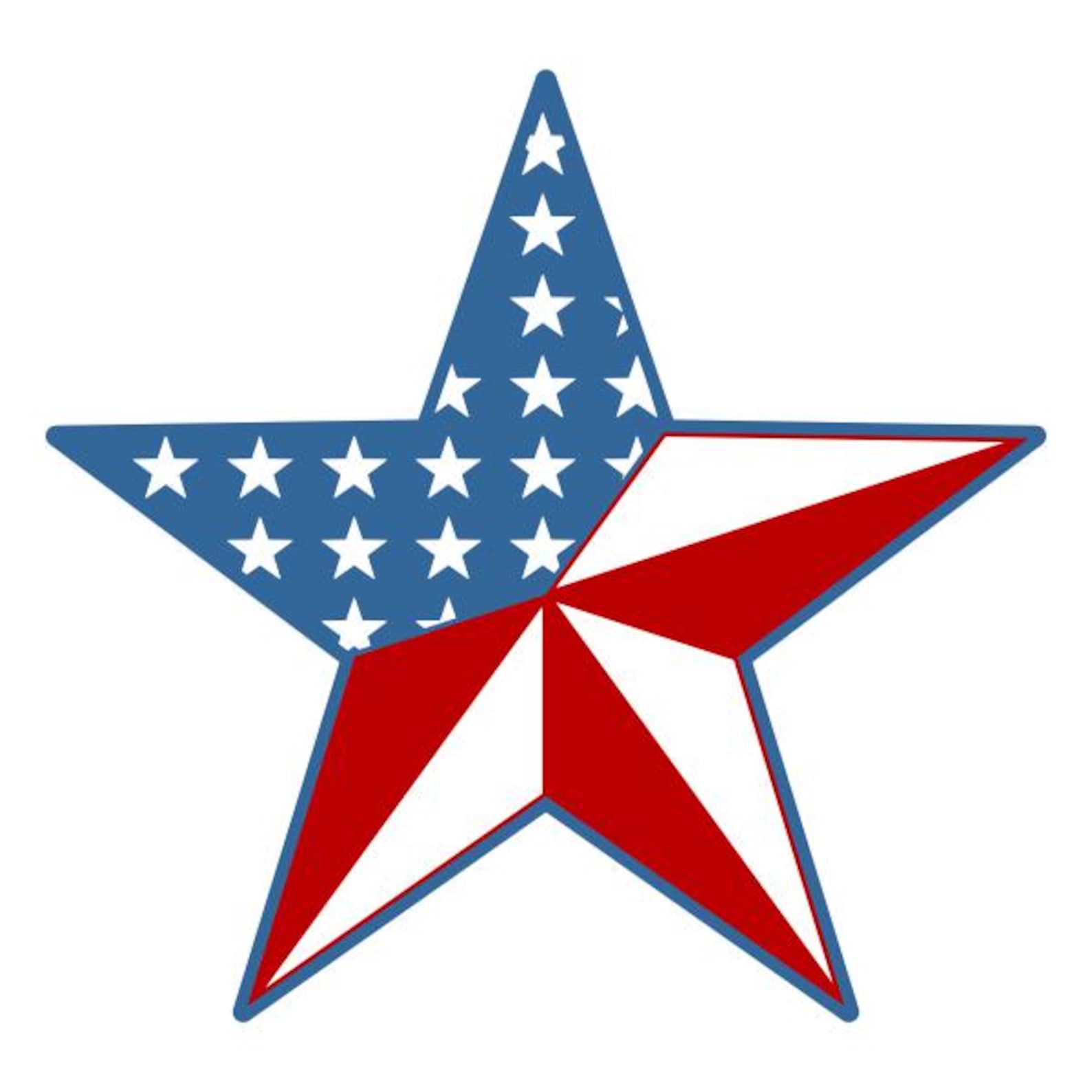 Star United States Flag Cuttable Design SVG PNG DXF & Eps Designs Cameo ...