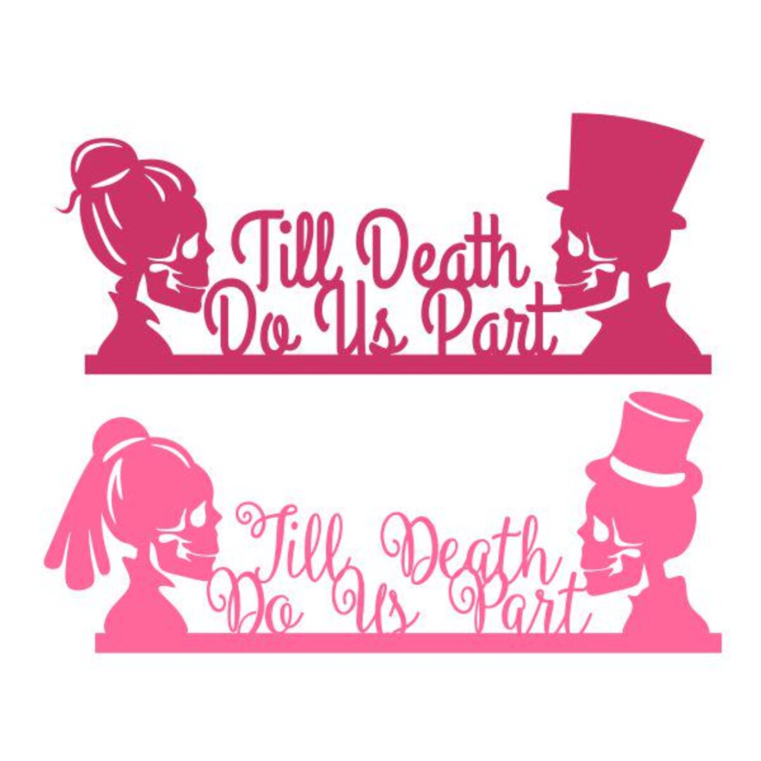Skull Wedding Couple Cuttable Design SVG PNG DXF & Eps Designs Cameo ...