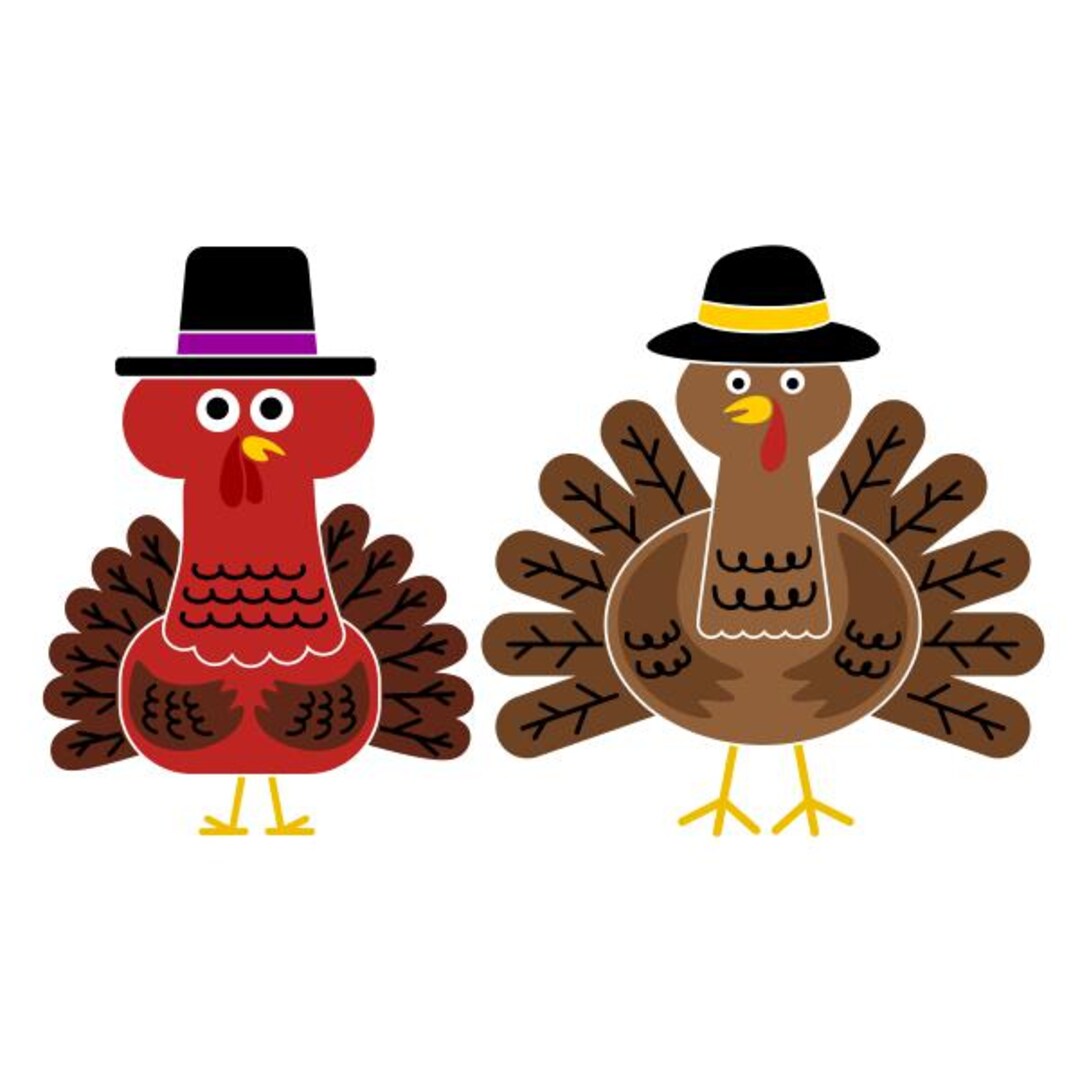 Funny Turkey Cuttable Design SVG PNG DXF & Eps Designs Cameo File ...