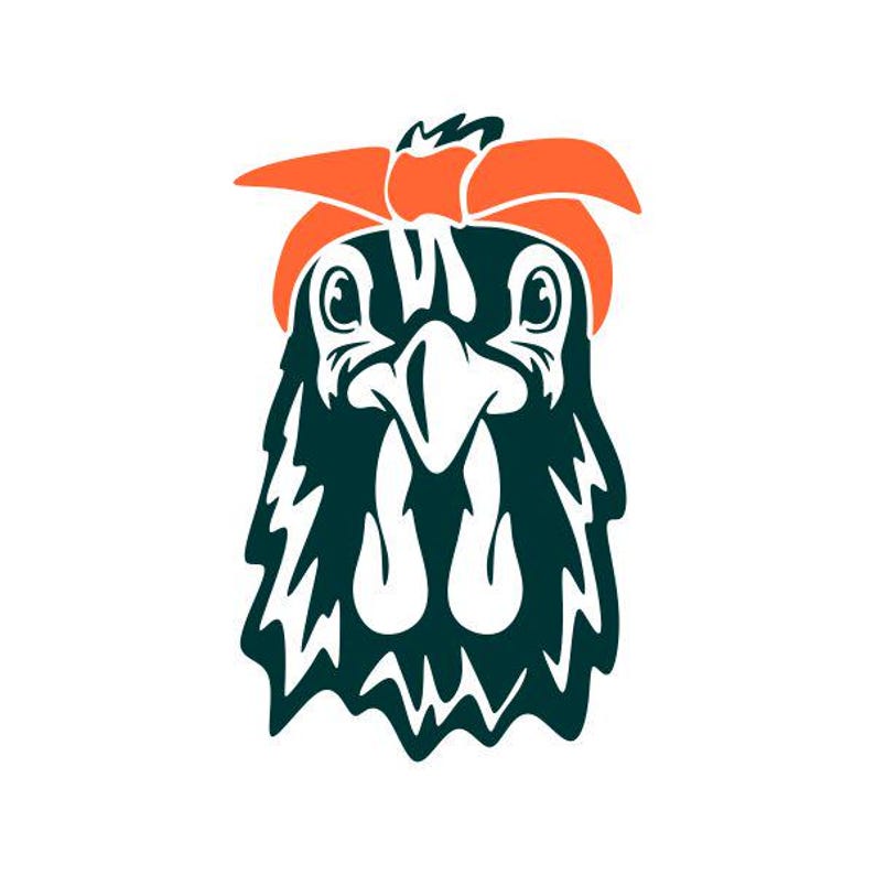 Chicken Bandana Cuttable Design SVG PNG DXF & Eps Designs Cameo File ...