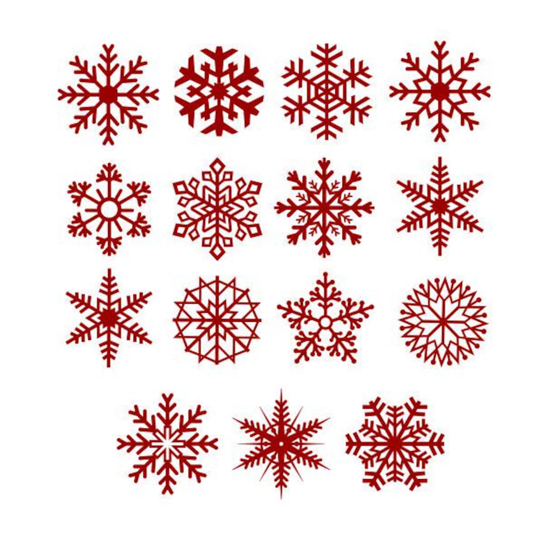 Christmas Snow Flake Bundle Cuttable Design SVG PNG DXF & Eps Designs ...