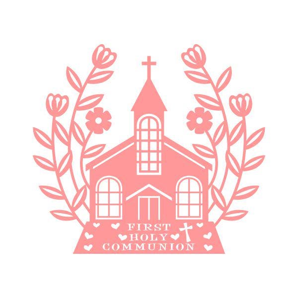 First Holy Communion Cuttable Design SVG PNG DXF & Eps Designs Cameo ...