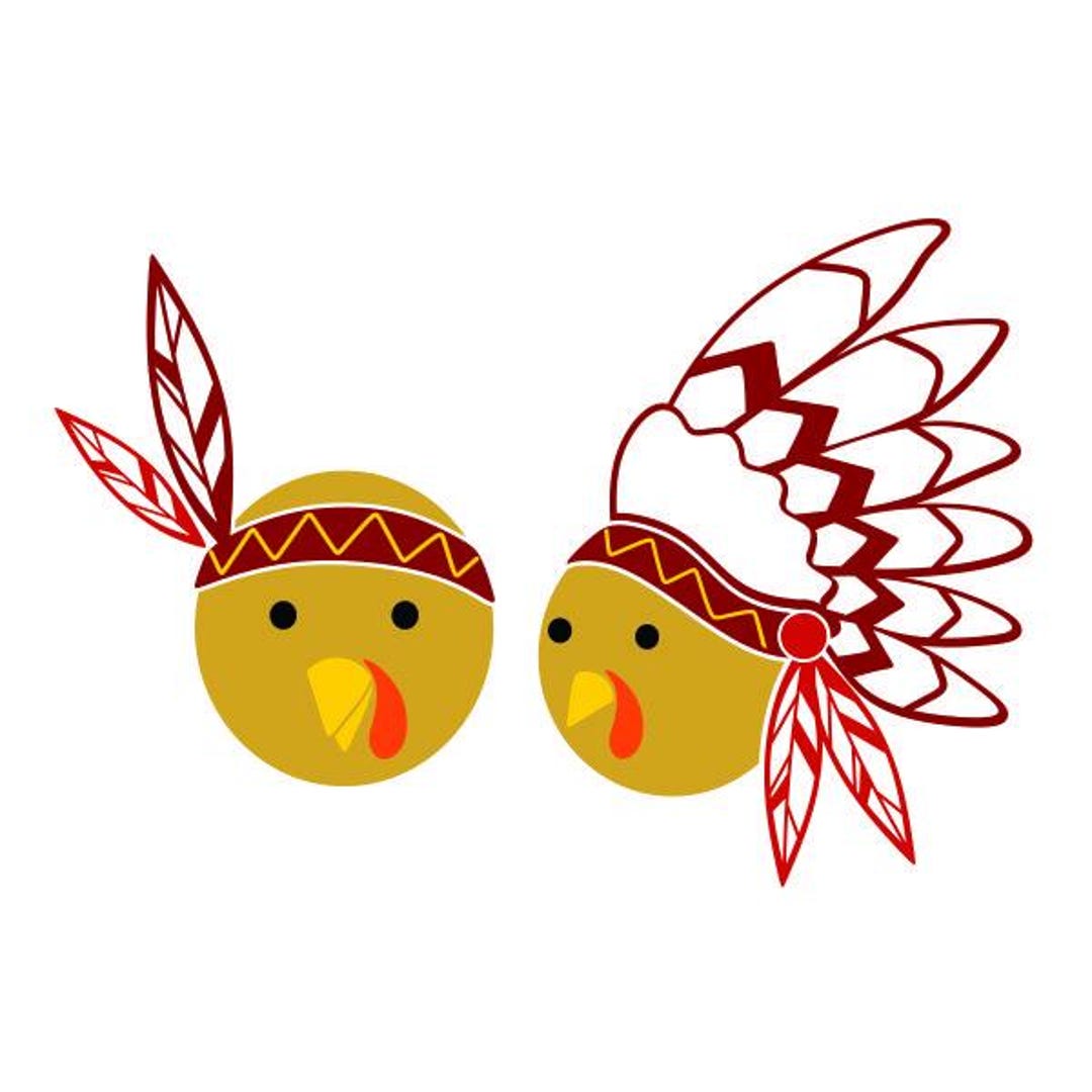 Native American Turkey Cuttable Design SVG PNG DXF & Eps Designs Cameo ...