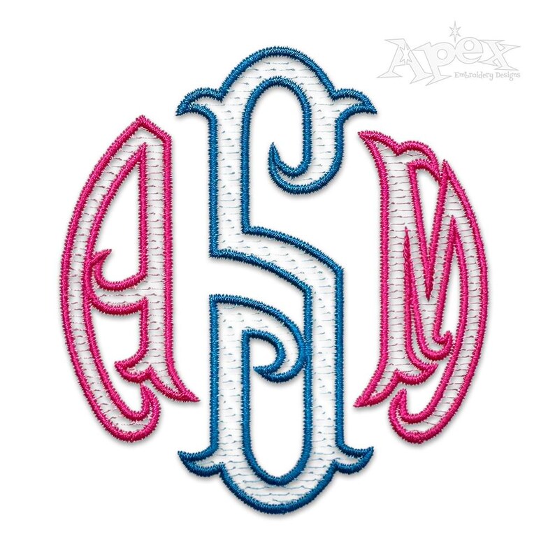 Round Circle Fishtail Sketch Machine Embroidery Font Alphabet Letters ...