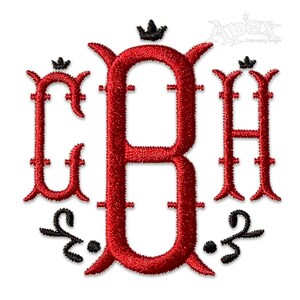 Nola Monogram Machine Embroidery Font Alphabet Letters INSTANT DOWNLOAD ...