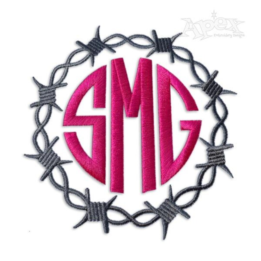 Barbed Wire Fence Machine Embroidery Design: Western Cowboy Frame Pack ...