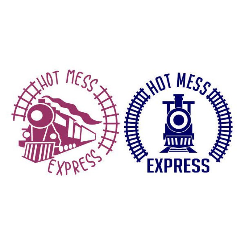 Hot Mess Express Cuttable Design SVG PNG DXF & Eps Designs Cameo File ...