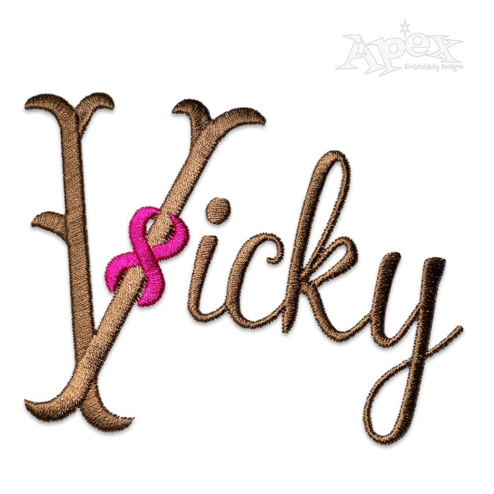 Ribbon Large Machine Embroidery Font Alphabet Letters INSTANT DOWNLOAD ...