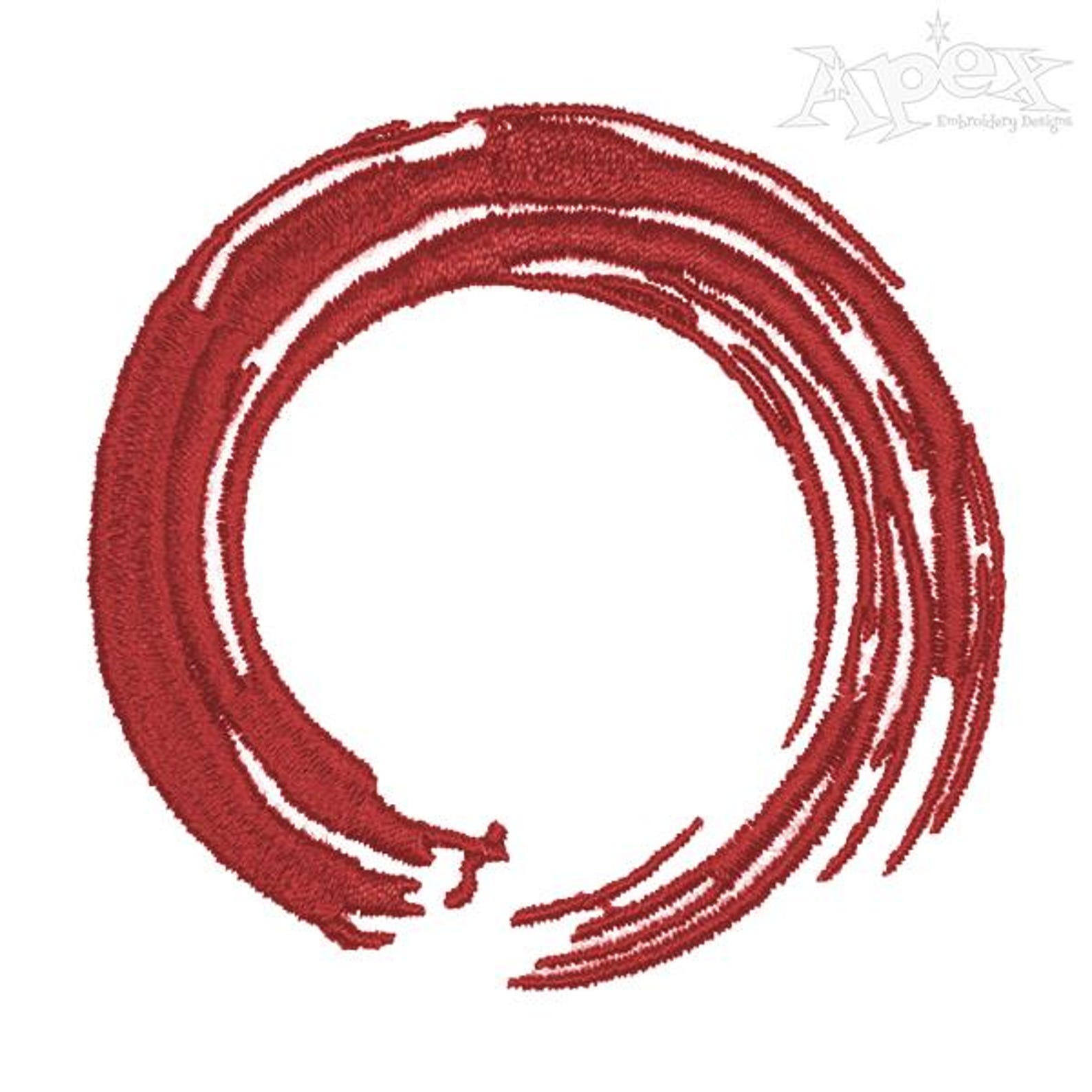 Zen Circle Machine Embroidery Design PES DST JEF Instant Download - Etsy