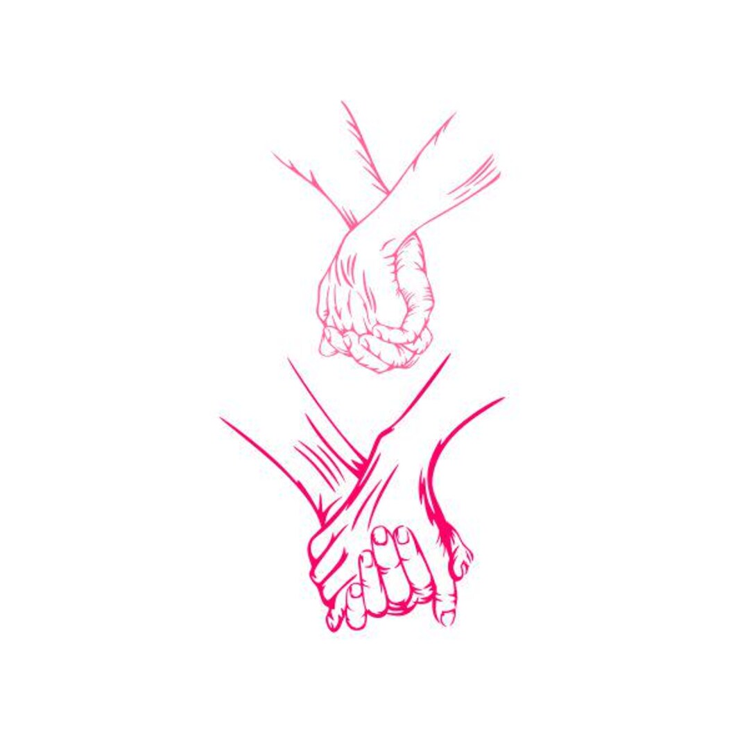 Holding Hands Cuttable Design SVG PNG DXF & Eps Designs Cameo File ...