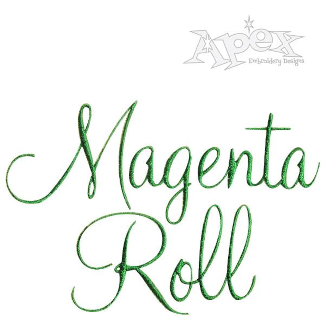 Magenta Machine Embroidery Font Alphabet Letters INSTANT DOWNLOAD BX ...