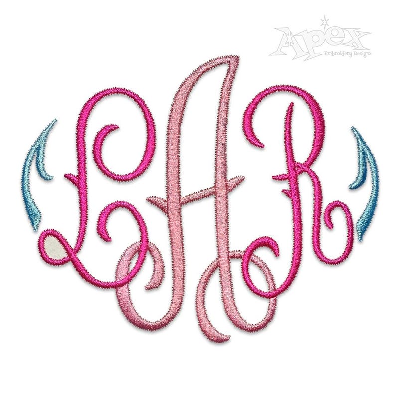 Mia Monogram Machine Embroidery Font Alphabet Letters INSTANT DOWNLOAD ...
