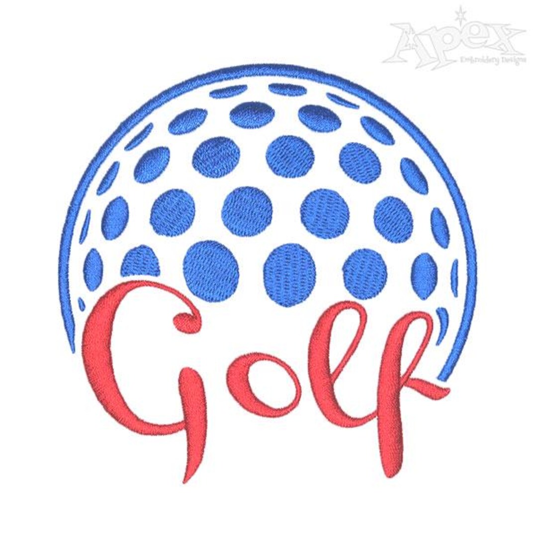 Golf Machine Embroidery Design PES DST JEF Instant Download - Etsy