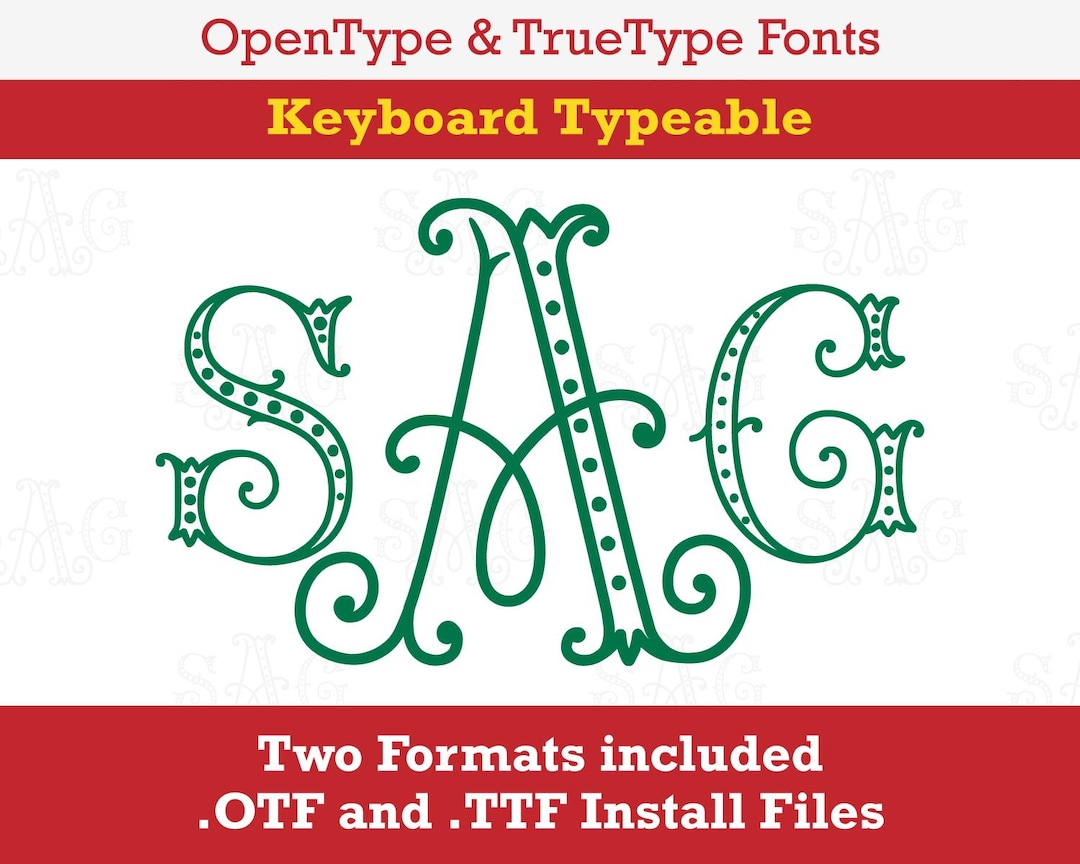 Arabesque Dots Truetype Opentype Font - OTF TTF Keyboard Typable - Etsy