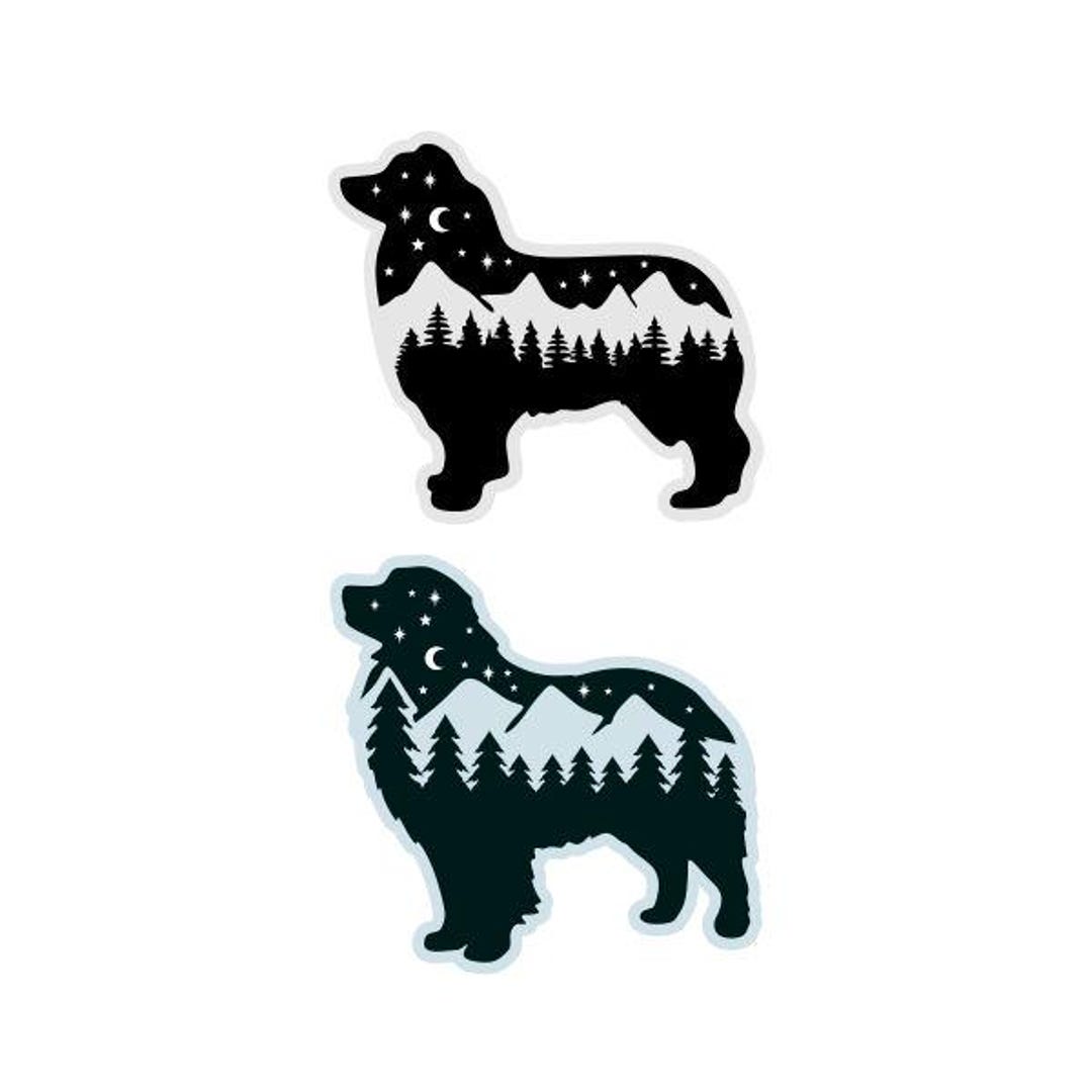 Aussie Dog Silhouette Cuttable Design SVG PNG DXF & Eps Designs Cameo ...