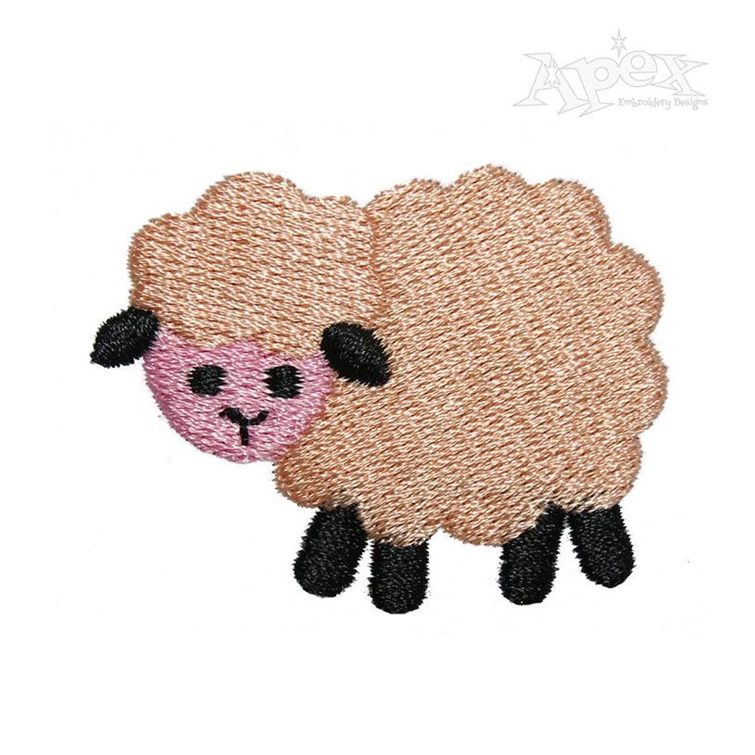 Tiny Mini Sheep Machine Embroidery Design PES DST JEF Instant Download ...