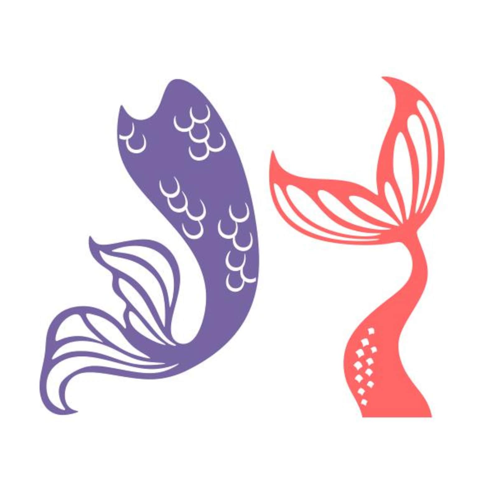 Mermaid Tail Cuttable Design SVG PNG DXF & Eps Designs Cameo File ...