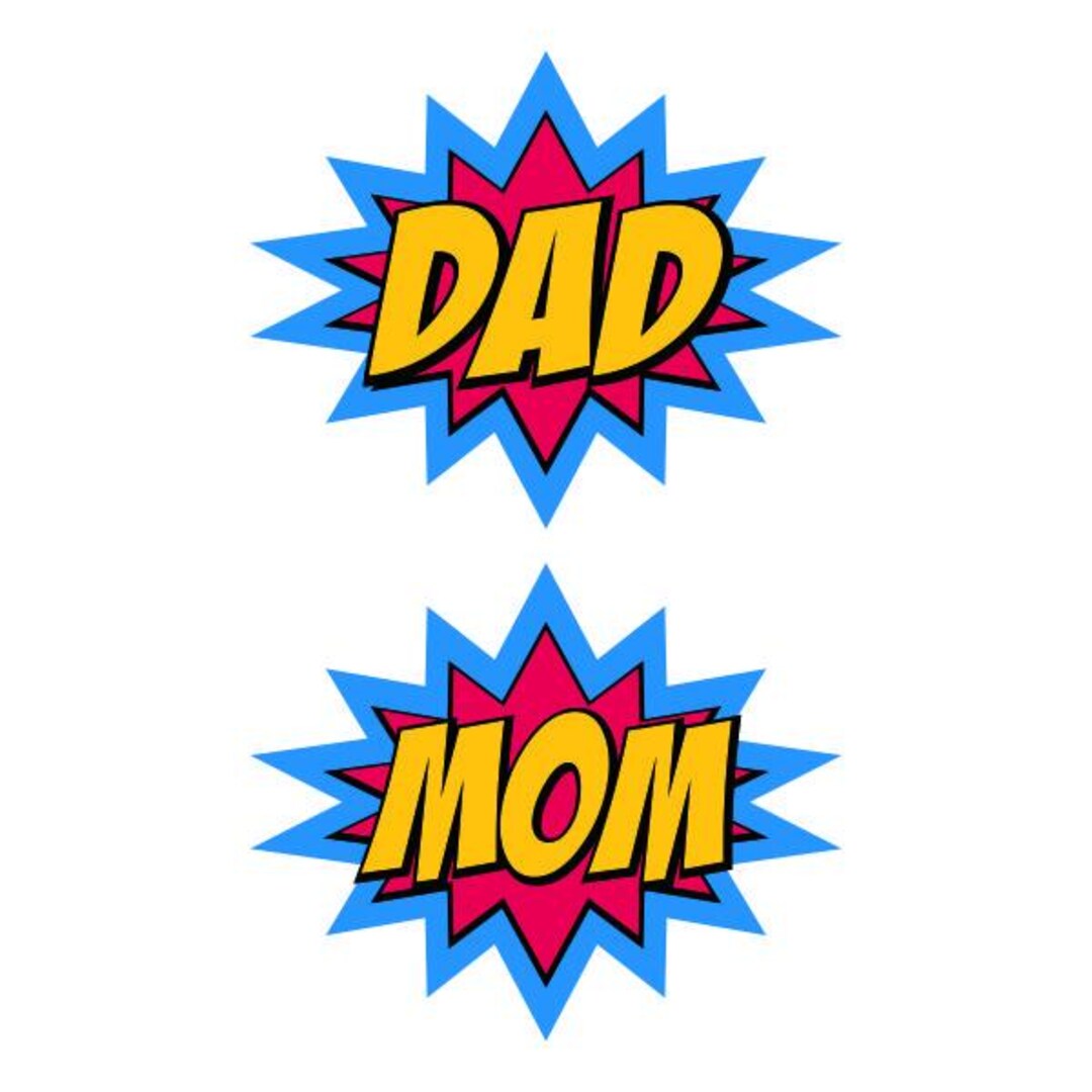 Super Mom Dad Cuttable Design SVG PNG DXF & Eps Designs Cameo File ...