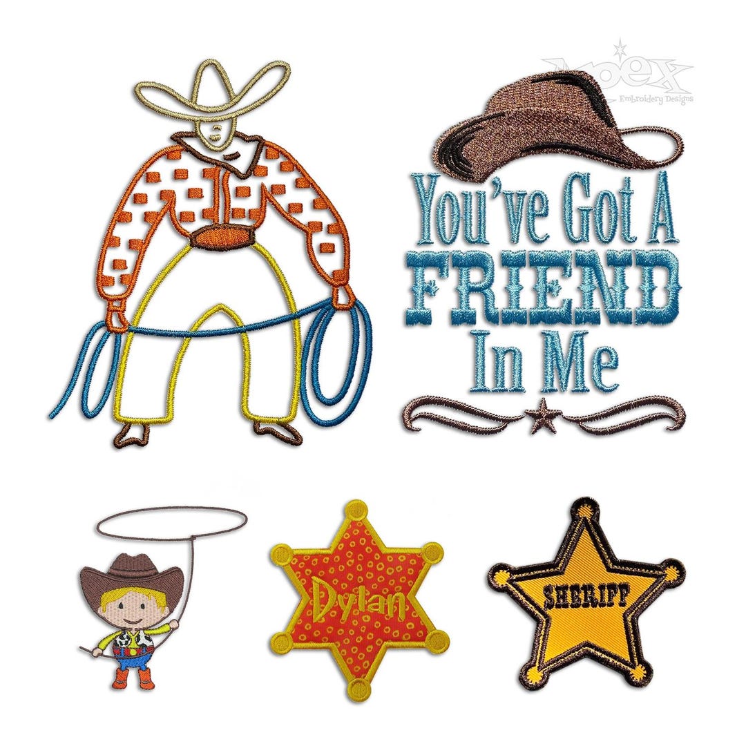Cowboy Embroidery Designs: Western Applique, Sheriff Star (digital ...