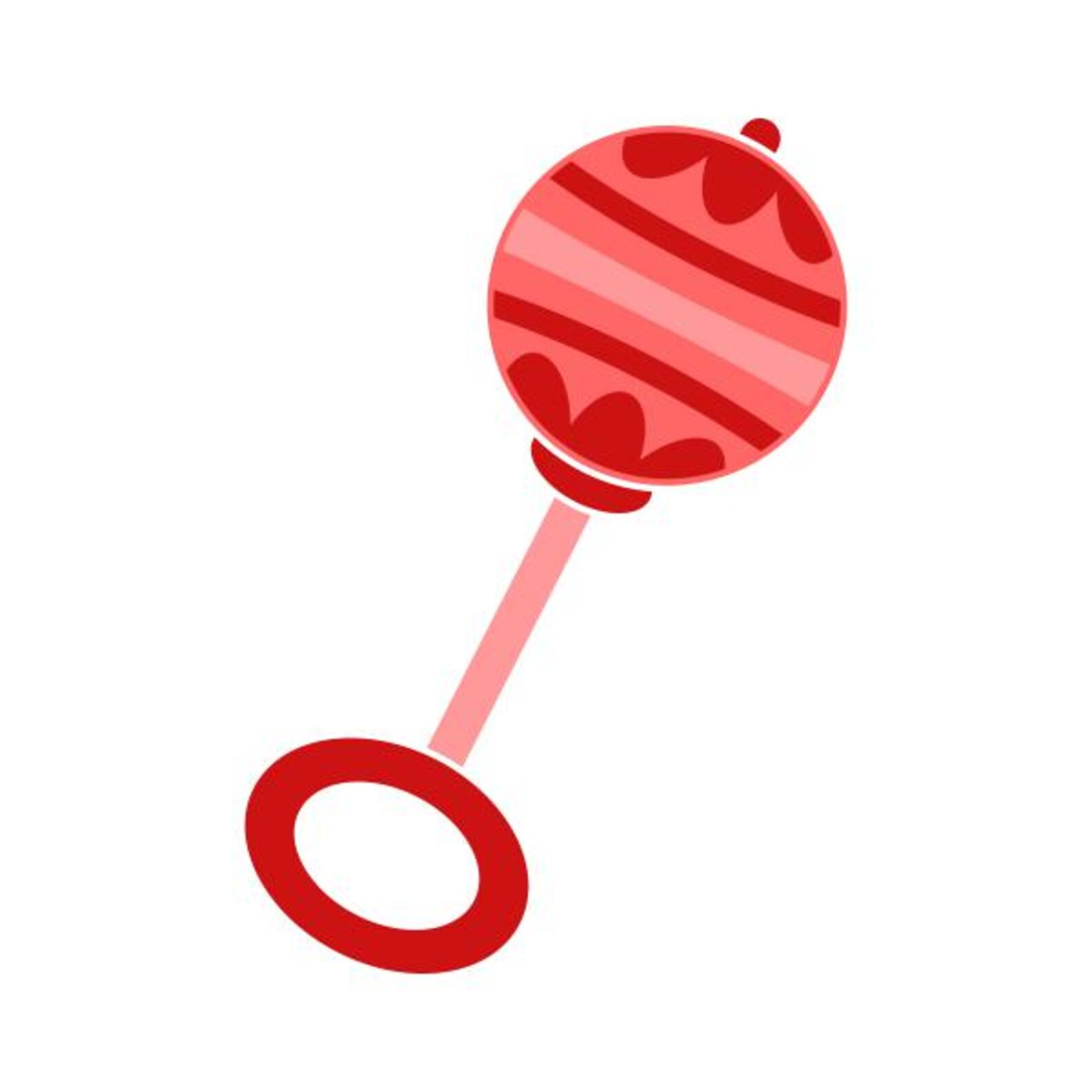 Baby Rattle Toy Cuttable Design SVG PNG DXF & Eps Designs Cameo File ...