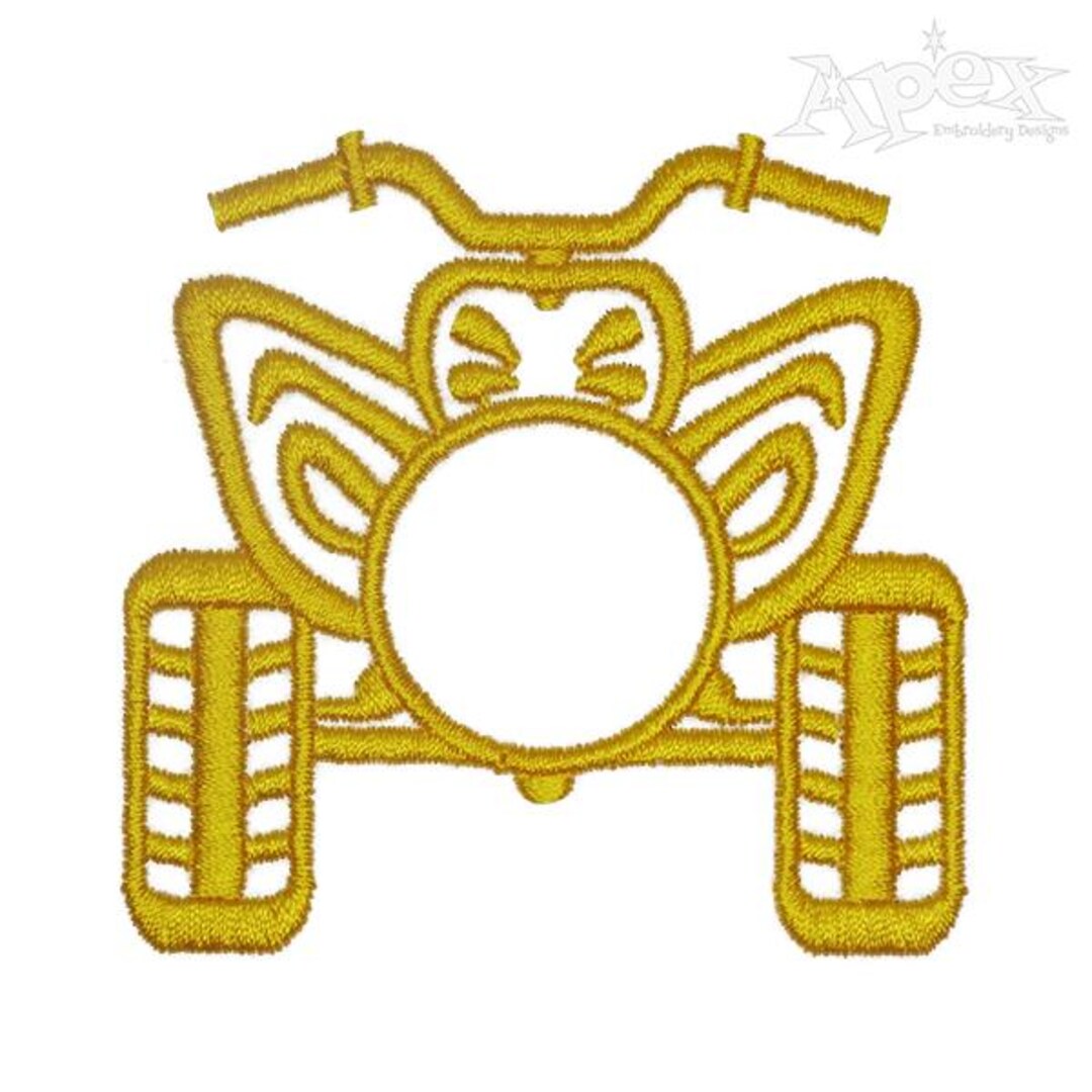 Atv Monogram Machine Embroidery Design PES DST JEF Instant Download - Etsy