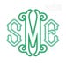 Brigitte Monogram Applique Machine Embroidery Font Alphabet Letters ...