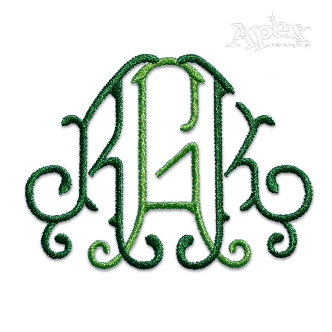 Victoria Monogram Machine Embroidery Font Alphabet Letters INSTANT ...