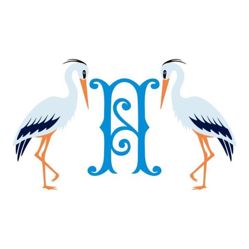 Blue Heron Frame Cuttable Design SVG PNG DXF & Eps Designs Cameo File ...