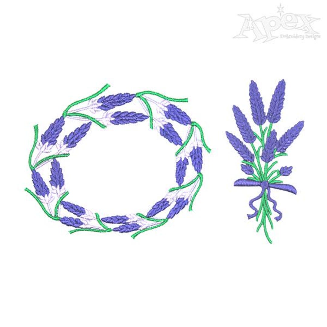 Lavender Plant Machine Embroidery Design PES DST JEF Instant Download ...