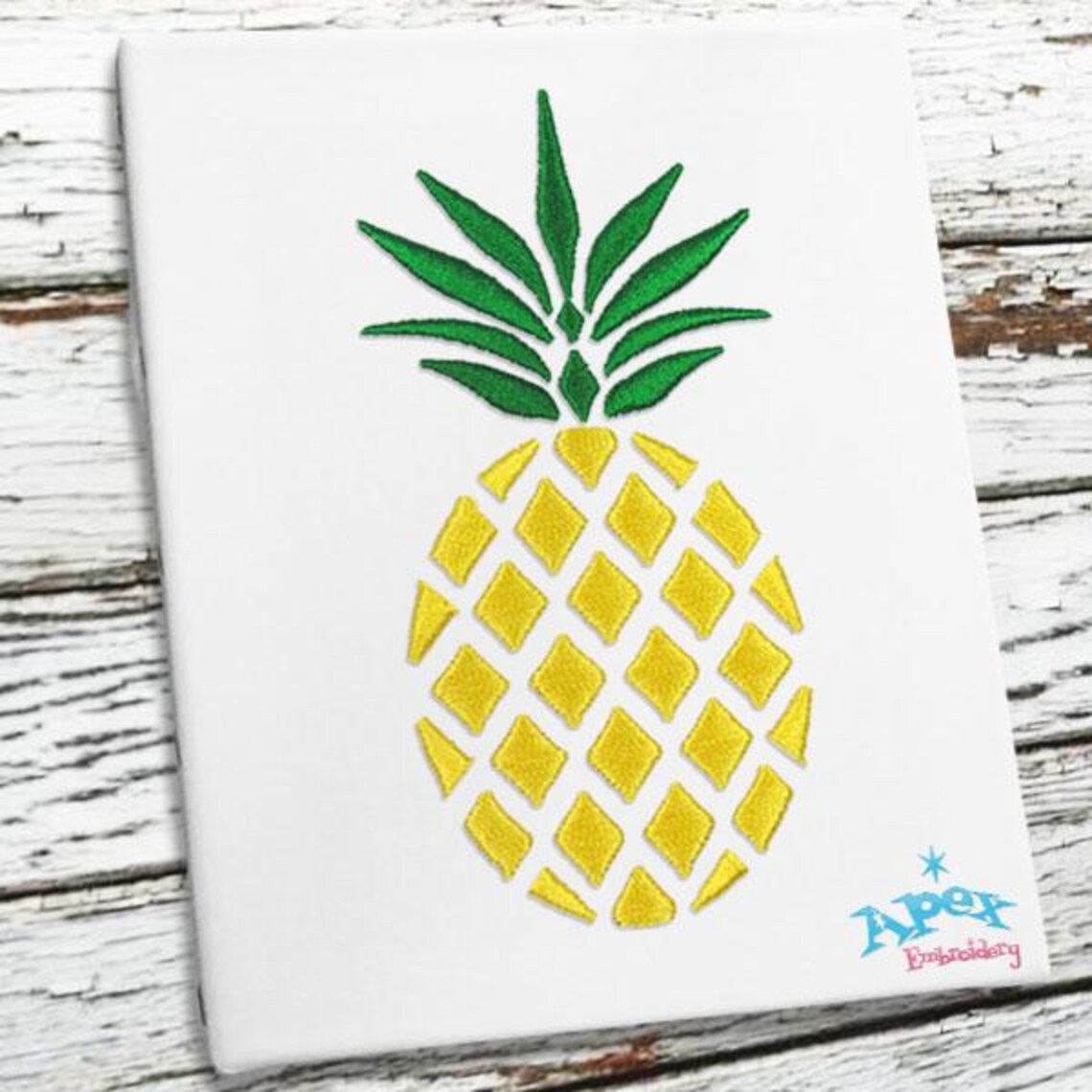 Pineapple Machine Embroidery Design PES DST JEF Instant Download - Etsy