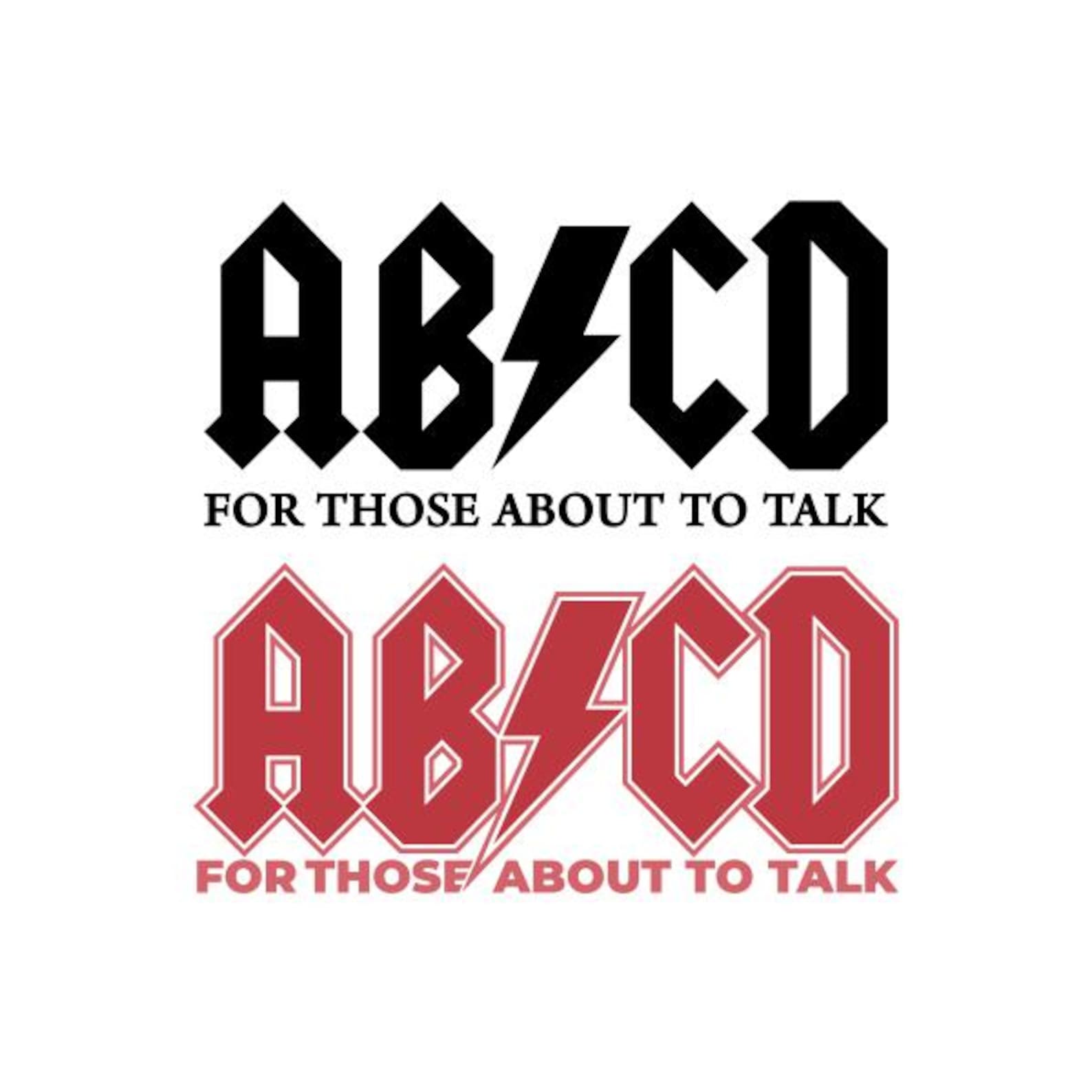 ABCD Parody SVG: Rock and Roll Baby Design (digital Download) - Etsy