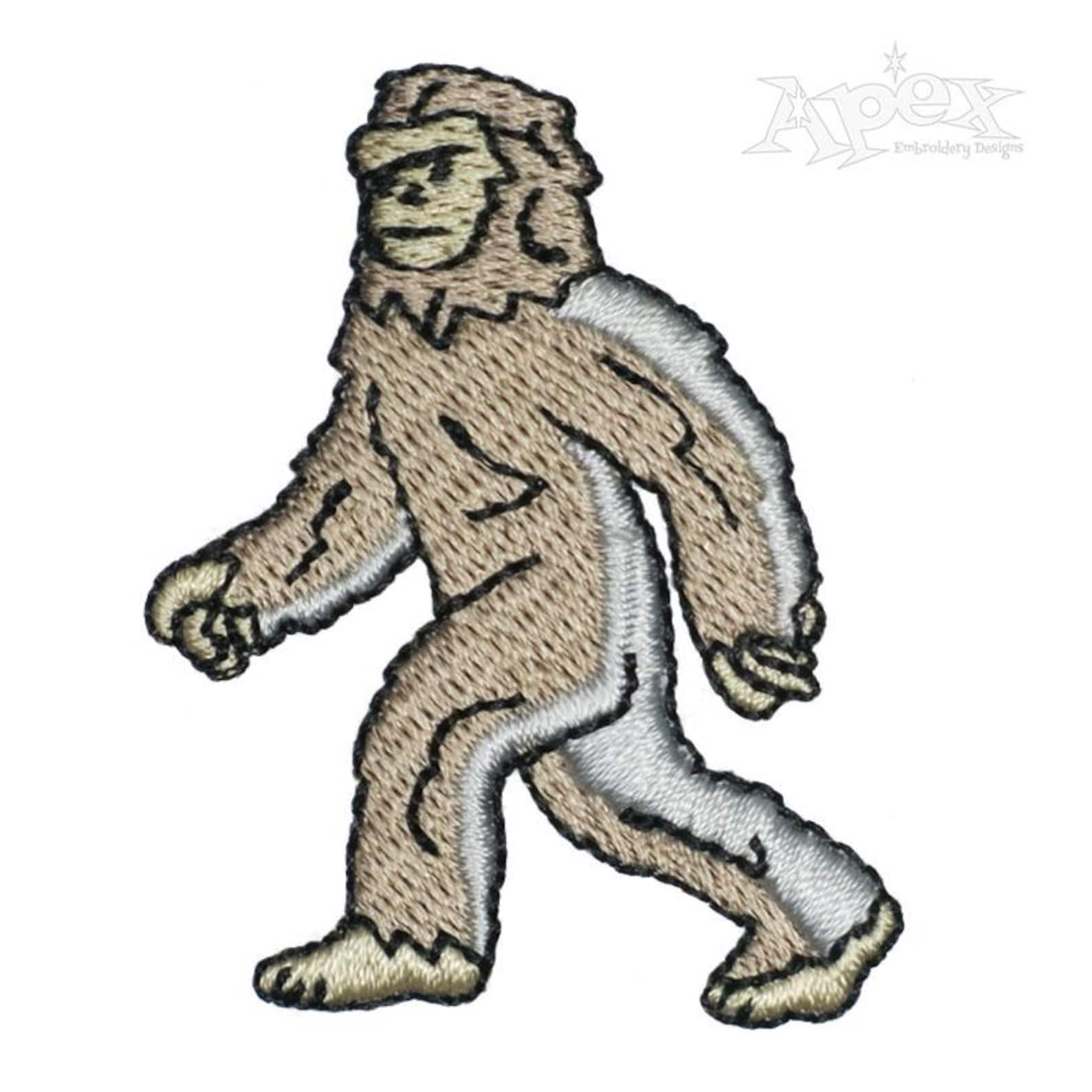Sasquatch Machine Embroidery Design PES DST JEF Instant Download - Etsy