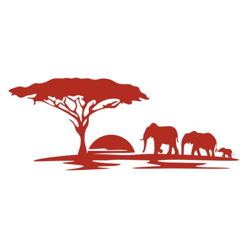 African Safari Cuttable Design SVG PNG DXF & Eps Designs Cameo File ...