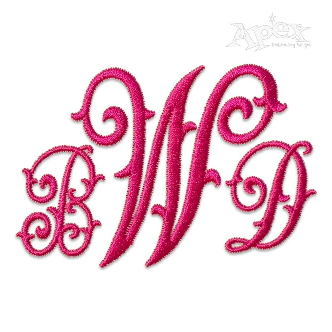 Winston Machine Embroidery Font Alphabet Letters INSTANT DOWNLOAD BX ...