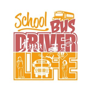School Bus Driver Life Cuttable Design SVG PNG DXF & Eps Designs Cameo ...