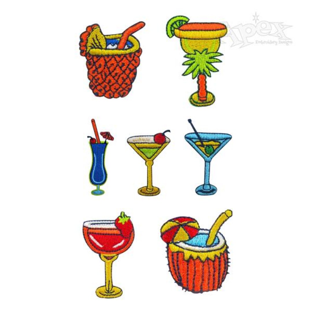 Cocktail Mocktail Party Bar Drinking Drinks Pack Summer Tropical Beach ...