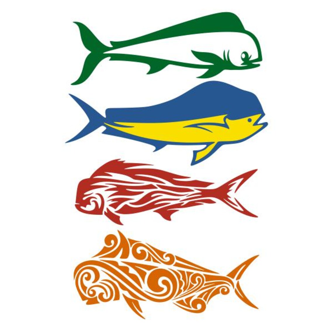Mahi Mahi Cuttable Design SVG PNG DXF & Eps Designs Cameo File ...
