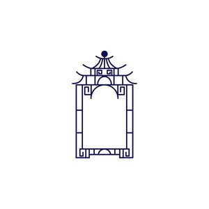 Chinoiserie Pagoda Framecuttable Design SVG PNG DXF & Eps Designs Cameo ...