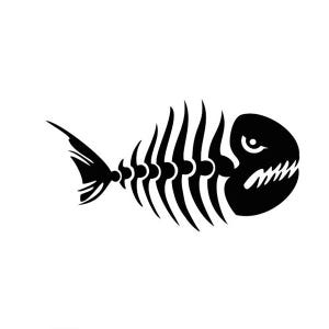 Fishbone Cuttable Design SVG PNG DXF & Eps Designs Cameo File ...