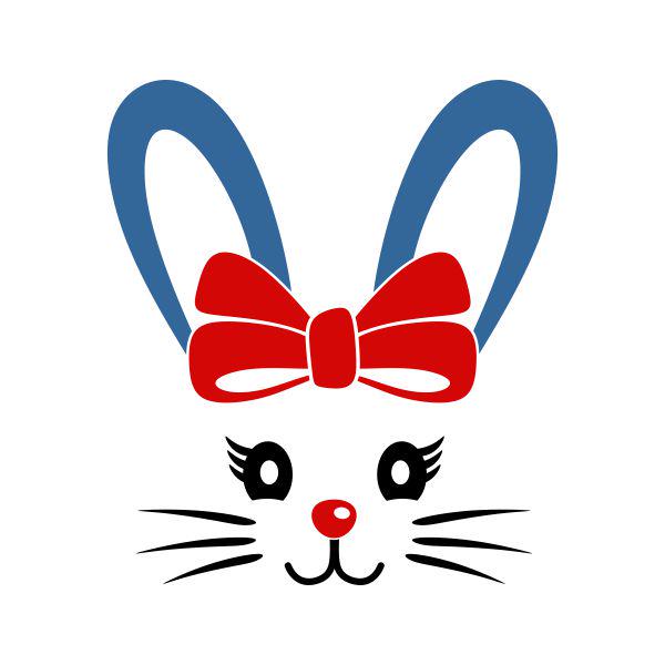 Bow Tie Bunny Cuttable Design SVG PNG DXF & Eps Designs Cameo File ...