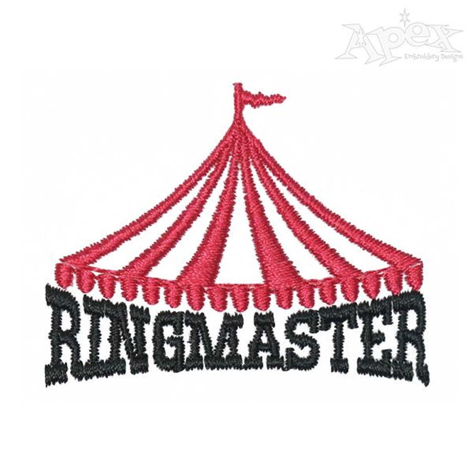Ringmaster Circus Machine Embroidery Design PES DST JEF Instant ...