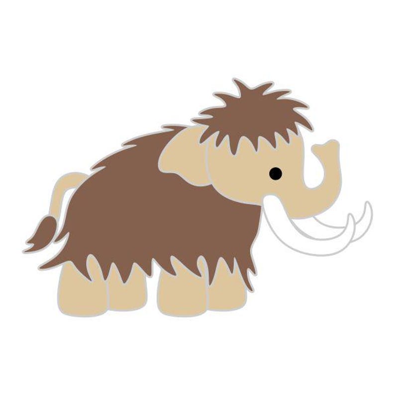 Mammoth Cuttable Design SVG PNG DXF & Eps Designs Cameo File Silhouette ...