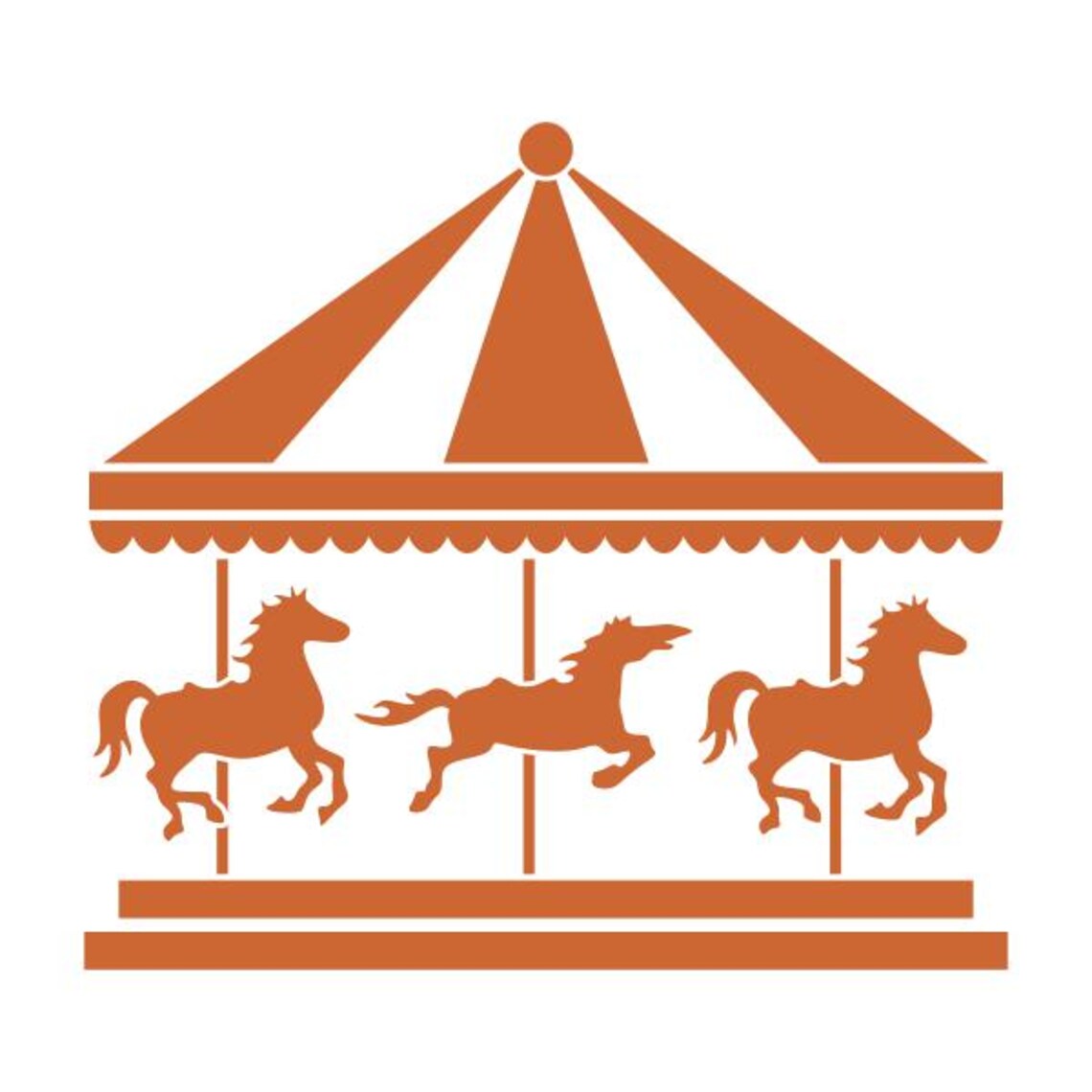 Horse Carousel Ride Cuttable Design SVG PNG DXF & Eps Designs Cameo ...