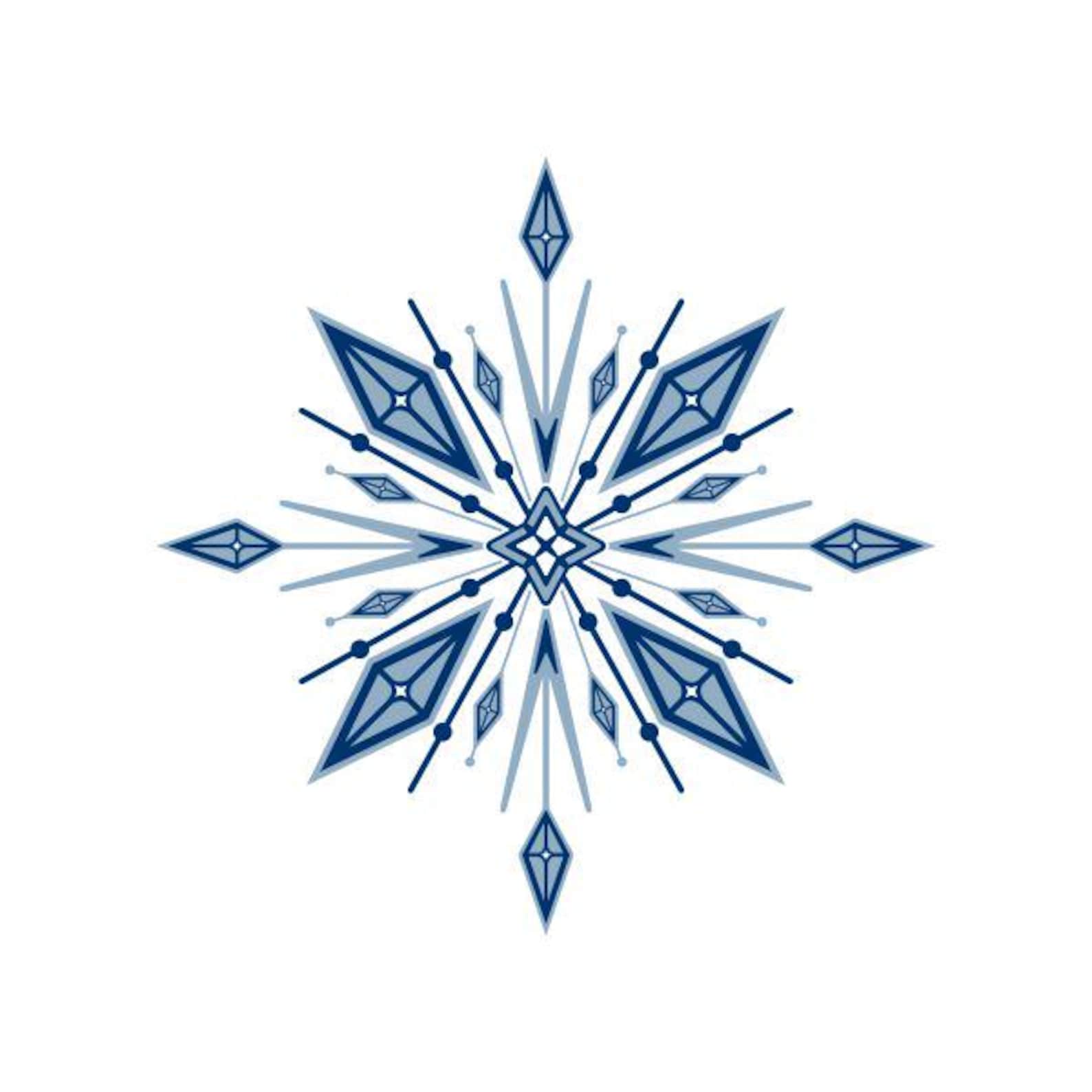 Christmas Frozen Snowflake Cuttable Design SVG PNG DXF & Eps Designs ...