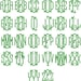Vienna Monogram 3D Puffy Machine Embroidery Font Alphabet Letters ...