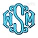 Brigitte Monogram Applique Machine Embroidery Font Alphabet Letters ...