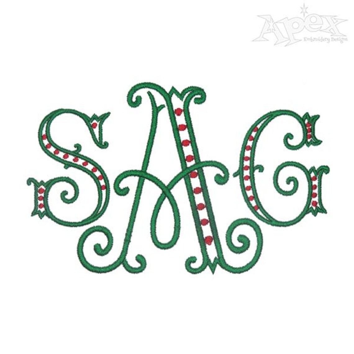 Arabesque Dots Regular Machine Embroidery Font Alphabet Letters INSTANT ...