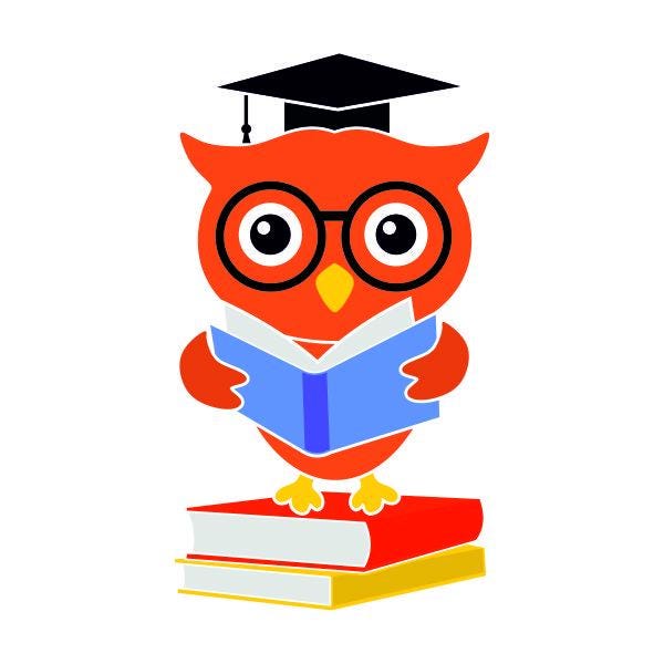 School Owl Cuttable Design SVG PNG DXF & Eps Designs Cameo File ...